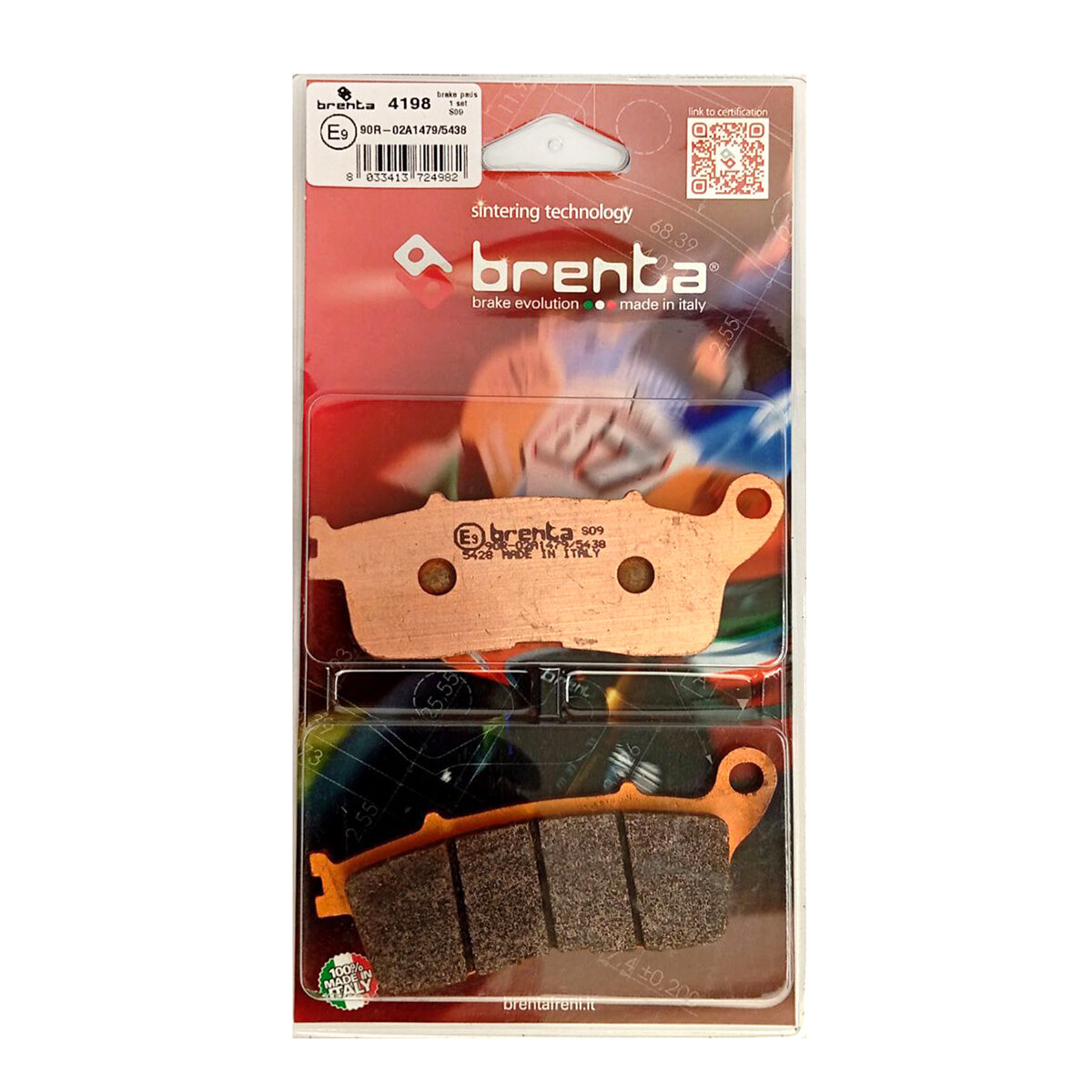 BRENTA Тормозные колодки FT4198 Sintered