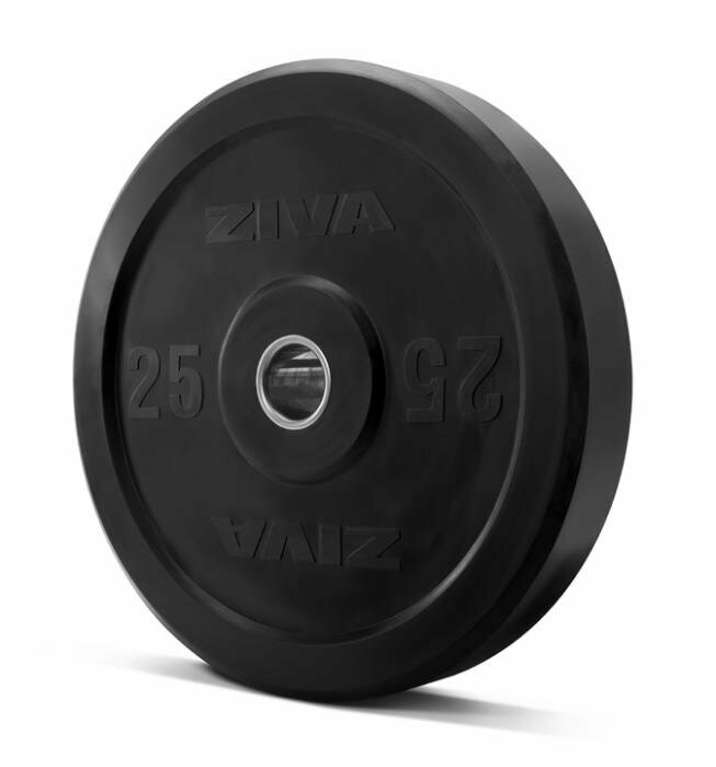 Диск бамперный ZIVA 25 кг серия Pro FЕ резиновое покрытие 51 мм