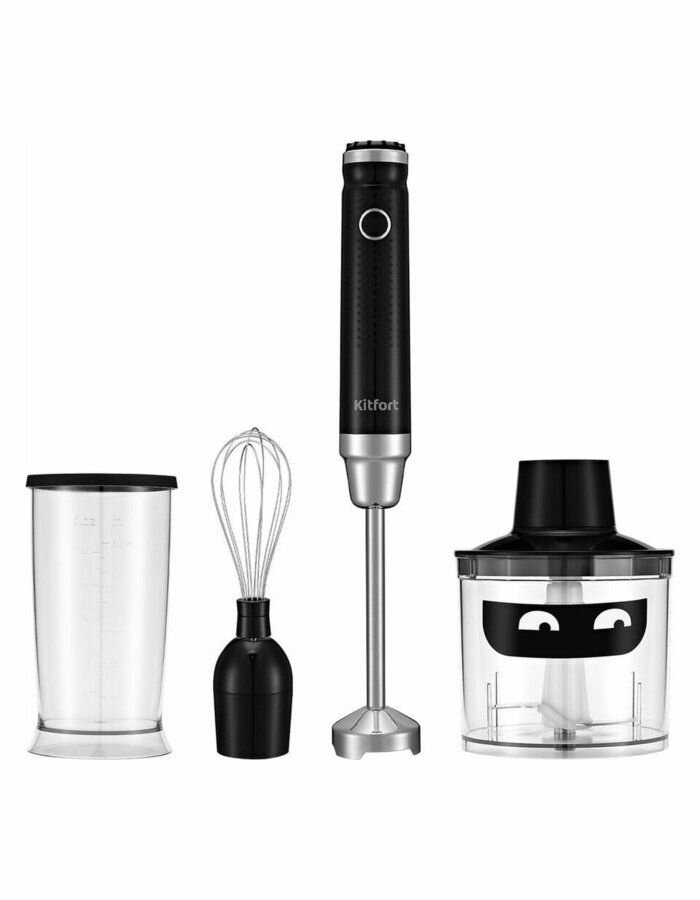 Блендер Kitfort "3 в 1" КТ-3502, 3 насадки, 2 скорости, прорезиненная ручка