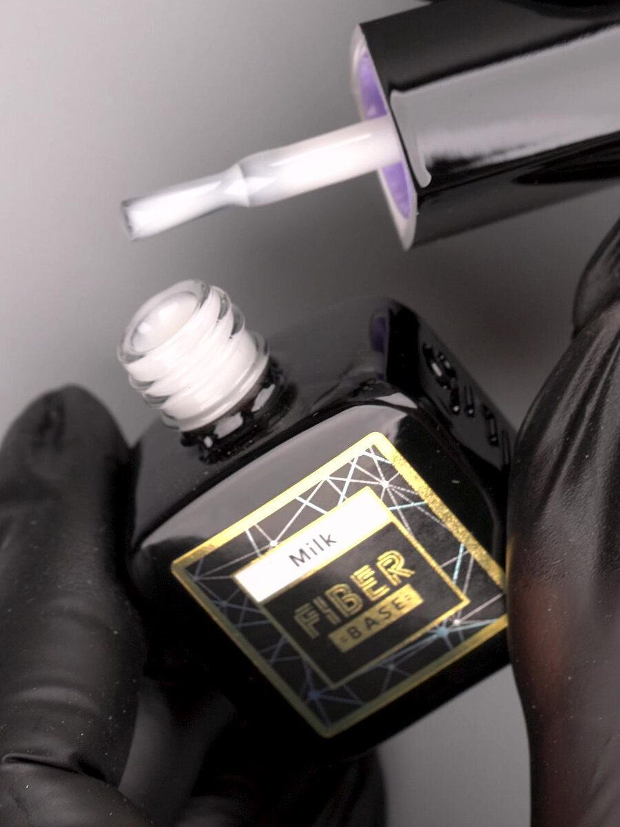 Nail Club professional Камуфлирующая база FIBER BASE Milk, 13 мл.