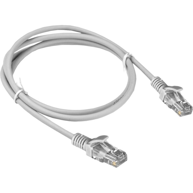 Кабель патч-корд ExeGate модель UTP-RJ45-RJ45-5e-1, 1.5 м, серый (EX286382RUS)