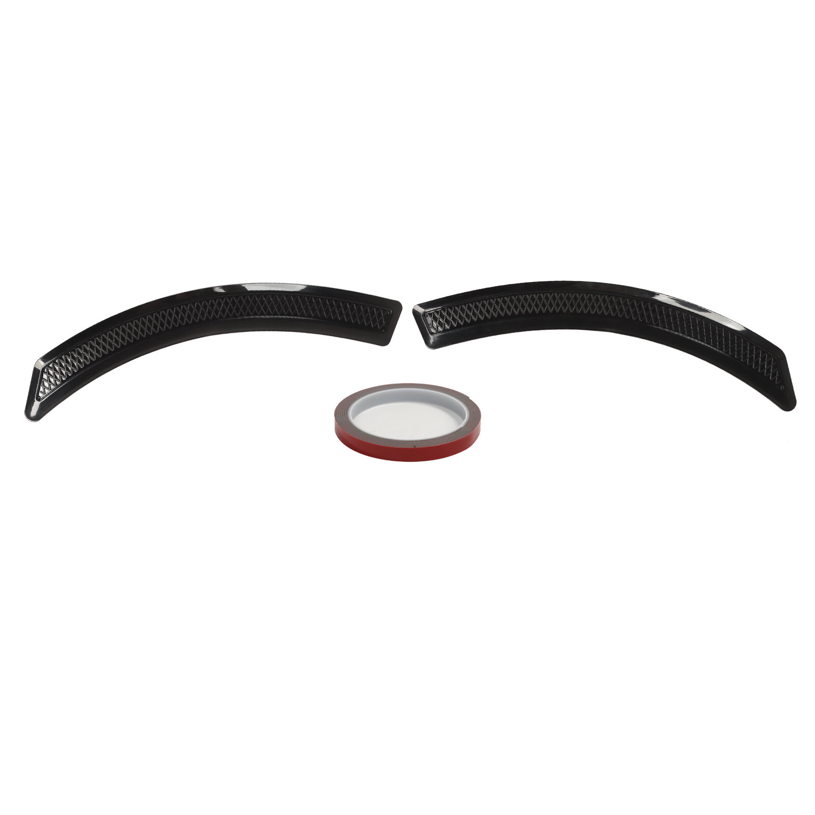 Шт. Наклейки на колесные арки автомобиля, 41,5 см, универсальные, противоударные, черные.