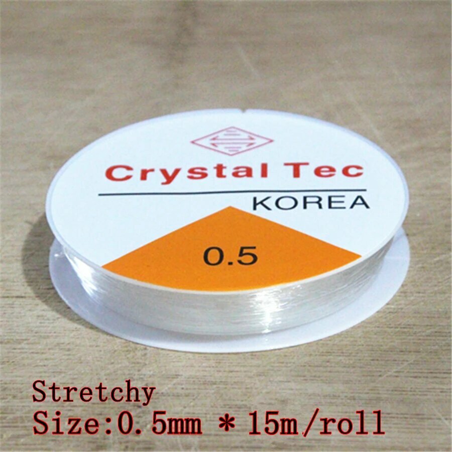 Эластичный хрусталь Tec эластичный шнур нить ювелирные аксессуары Корея Бисероплетение леска подходят бусины DIY Браслеты ожерелье ювелирные изделия