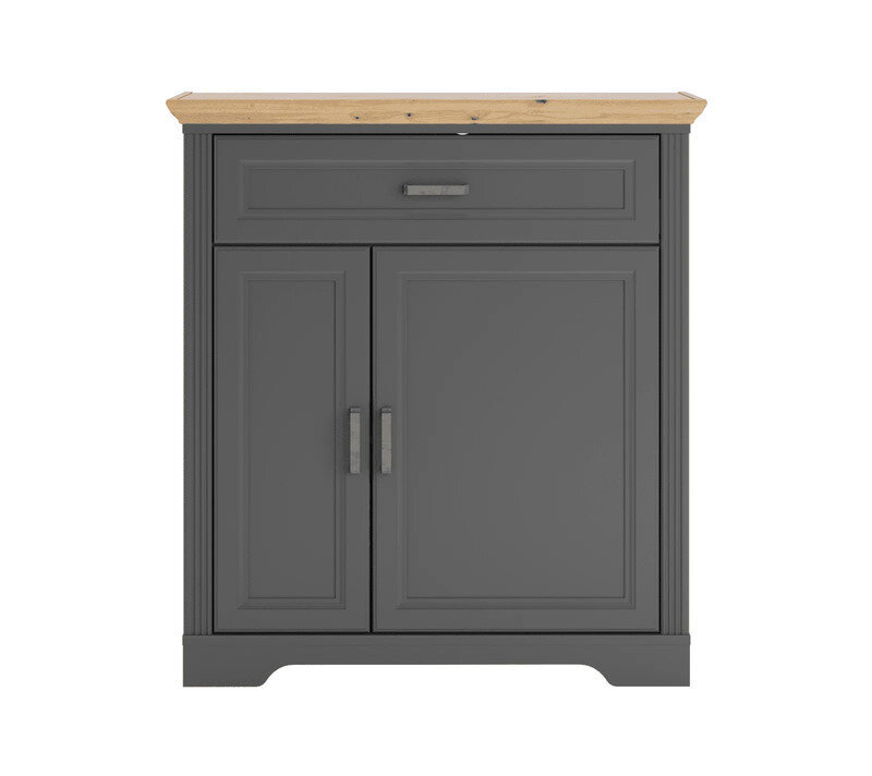 Тумба БРВ мебель Jasmin KOM2D1S Графит/ Дуб артизан