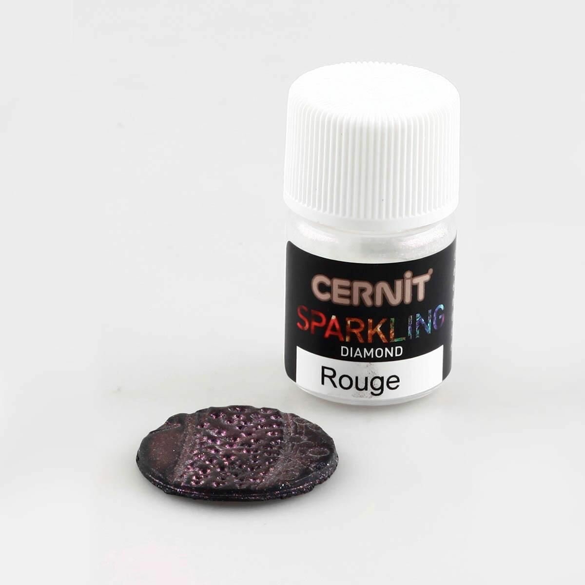 Мика-порошок Cernit "Sparkling Powder", слюда, Бриллиантовый, цвет 400, красный, CE6120005, 5 г