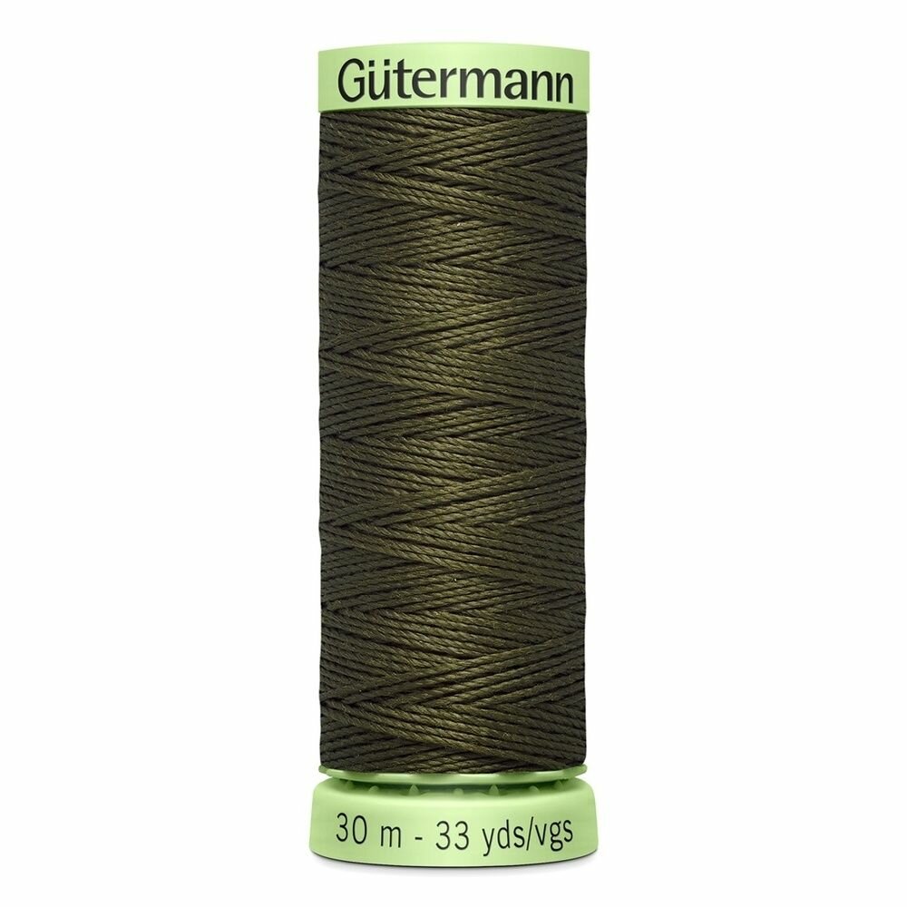 Декоративная нить Gutermann Top Stitch 30/30 м для декоративной отстрочки, 100% полиэстер, цвет 689 хаки, 5 шт (3)