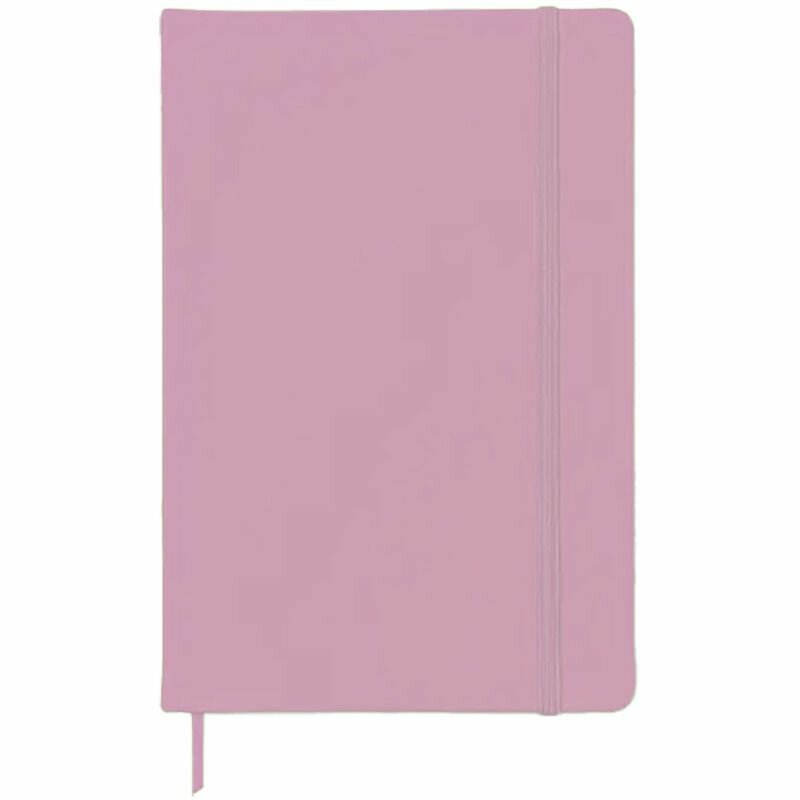 Записная книжка deVENTE розовая, B6, 80 листов, кожзам, Soft Touch, клетка, вертикальная резинка (2252407)