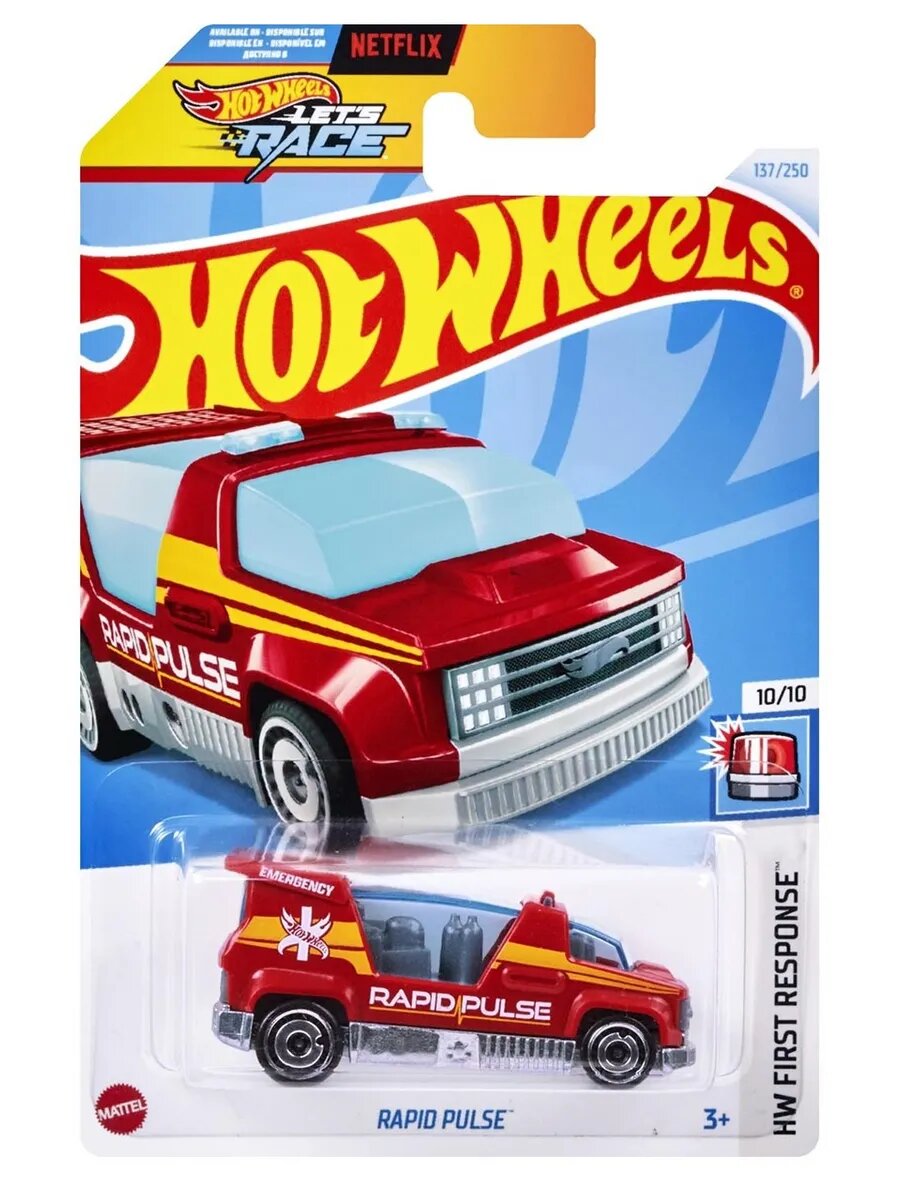 HTD71 Hot Wheels машинка металлическая игрушка коллекционная масштабная модель Rapid Pulse Кейс 2024