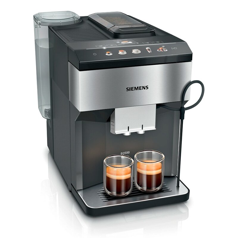 Кофемашина Siemens TP516RX3, 1500 Вт, 15 бар, 2 кофейных напитка одновременно, капучинатор, резервуар 1,7 л