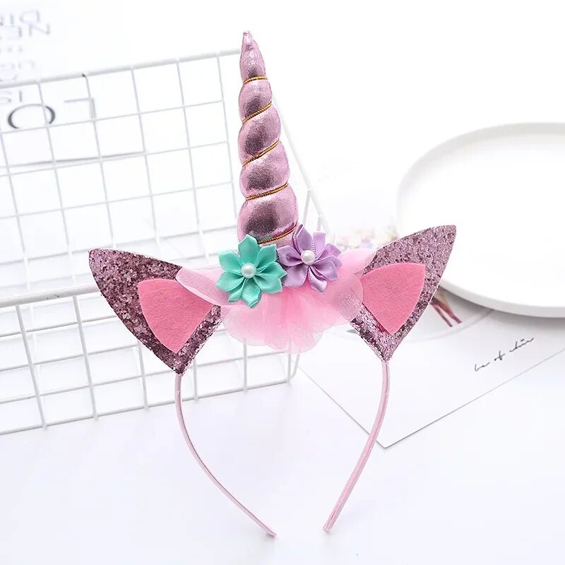 MOONBIFFY Детская повязка на голову с единорогом PK