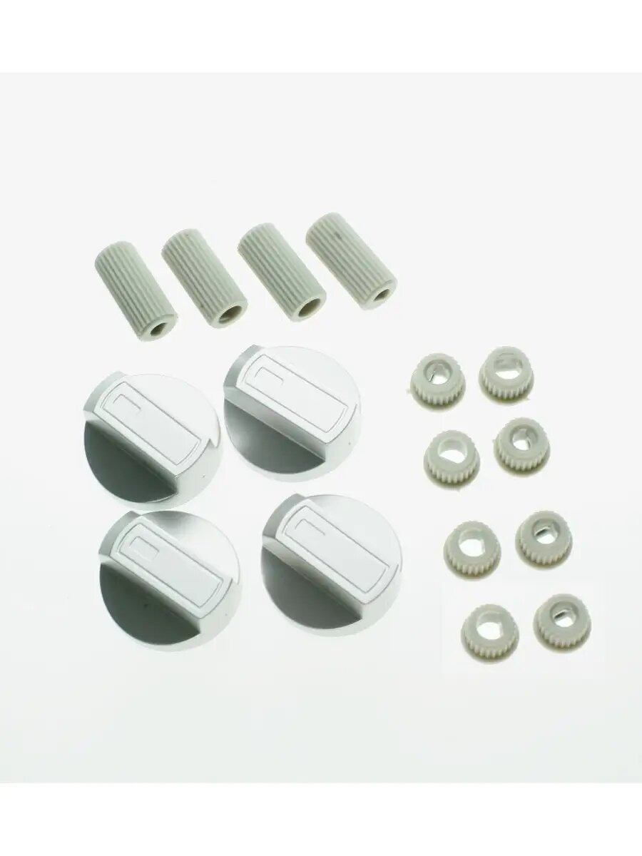 Ручки управления Omnia WL1030, для плиты, комплект 4 шт, цвет серебро