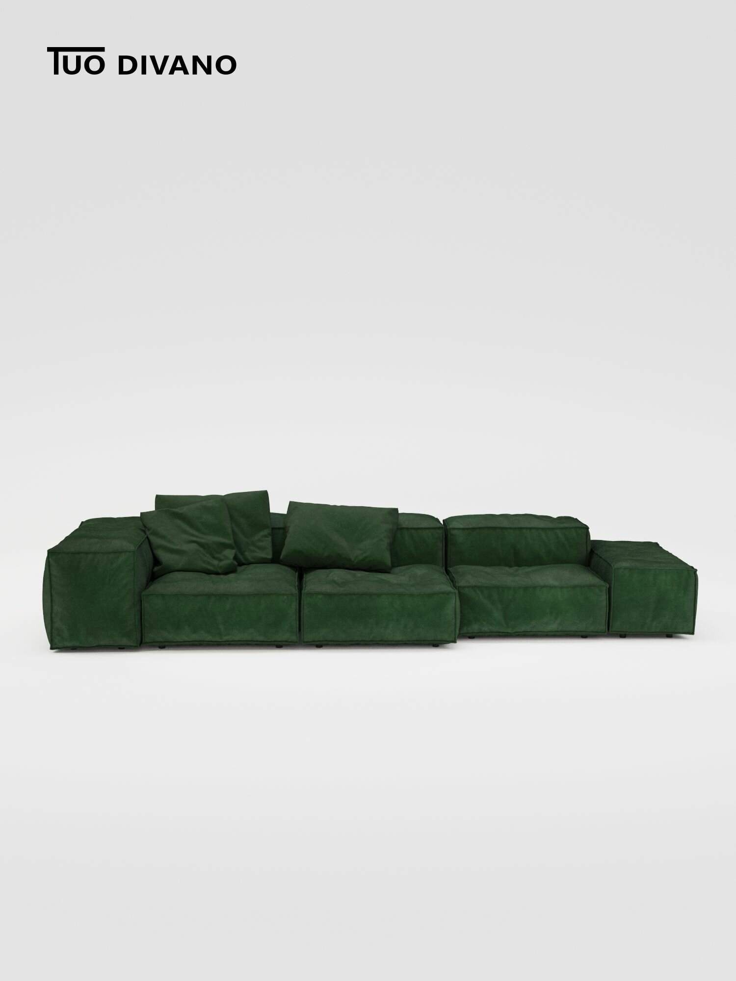 Модульный диван Лофт Tuo Divano Монтедоро Изумруд