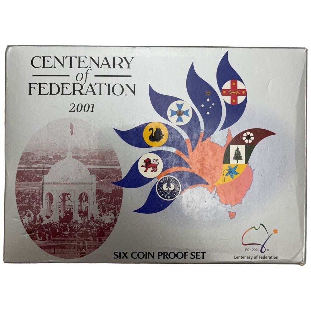 Австралия, набор монет 5, 10, 20, 50 центов, 1, 2, доллара "Столетие Федерации" 2001 г. (Proof)