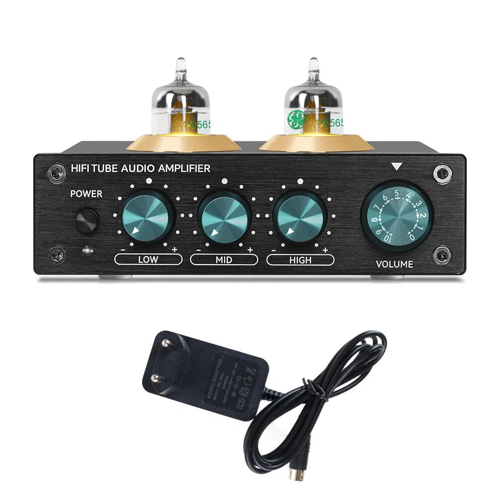 YESSKO Ламповый усилитель HiFi, черный, EU Plug