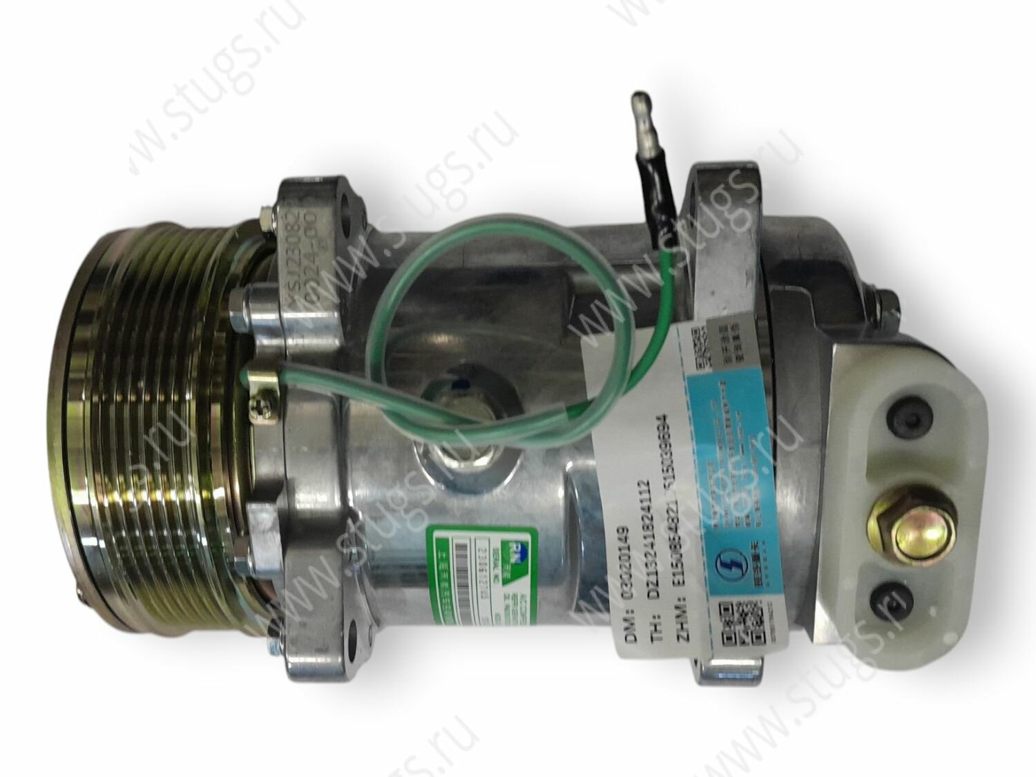 Компрессор кондиционера SHACMAN WP10 Евро-5 (горизонтальное креплени) DZ13241824112