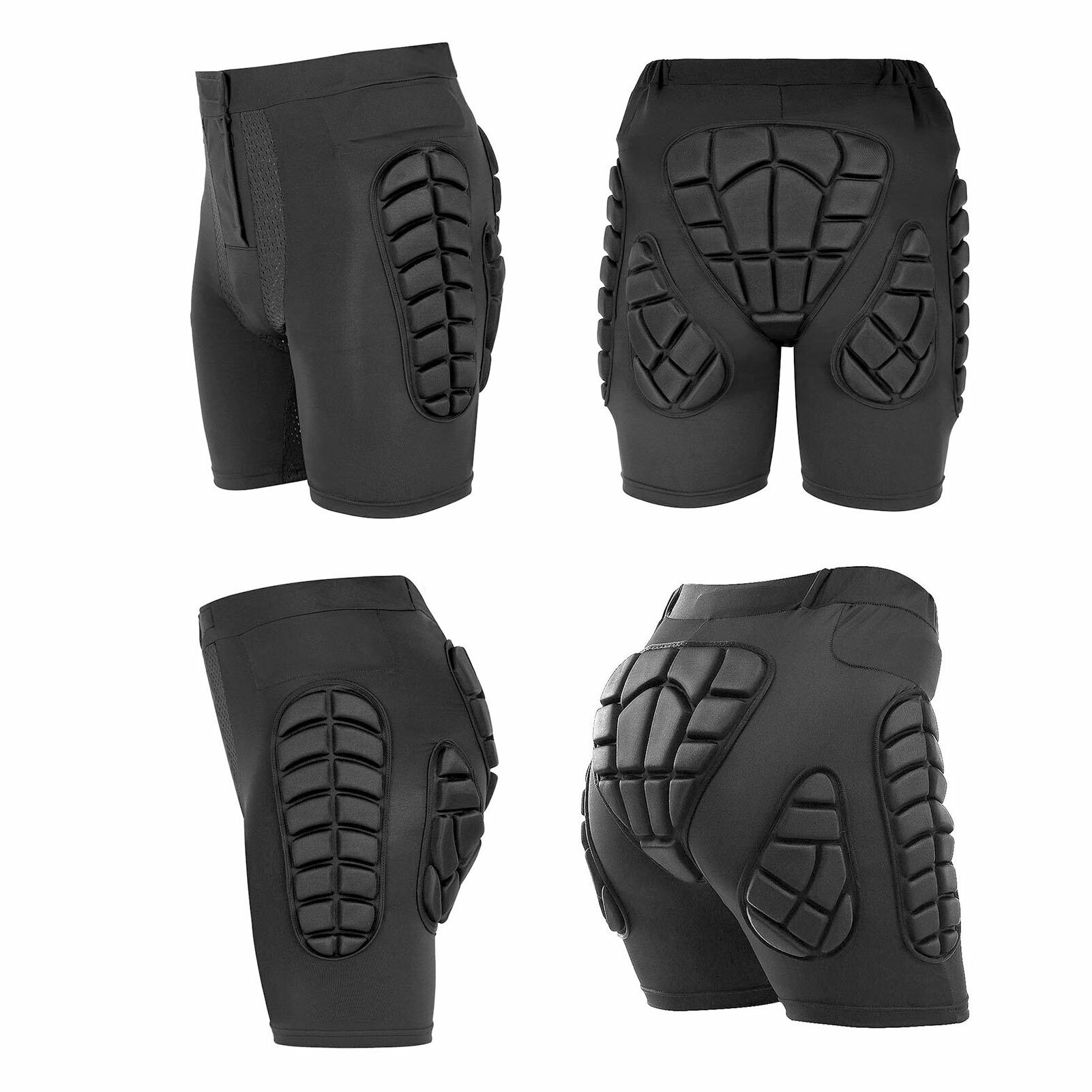 Шорты с защитой бедер, полиуретановые, EVA, амортизирующие, защитные, для защиты ягодиц, для катания на лыжах, коньках, сноуборде, скейтбординге, S