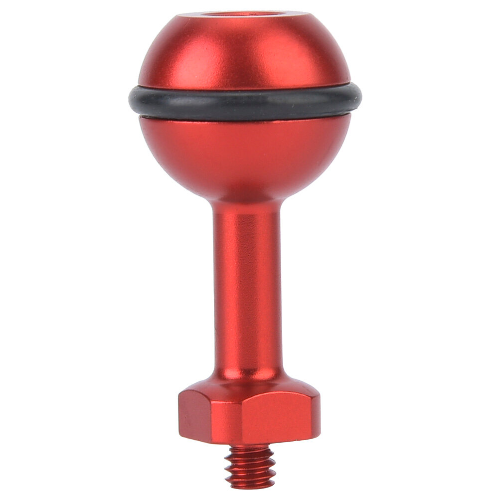Крепление для подводной камеры Action Camera Ball Head Base Fill Light Holder Mount с винтом 1/4 дюйма (красное)