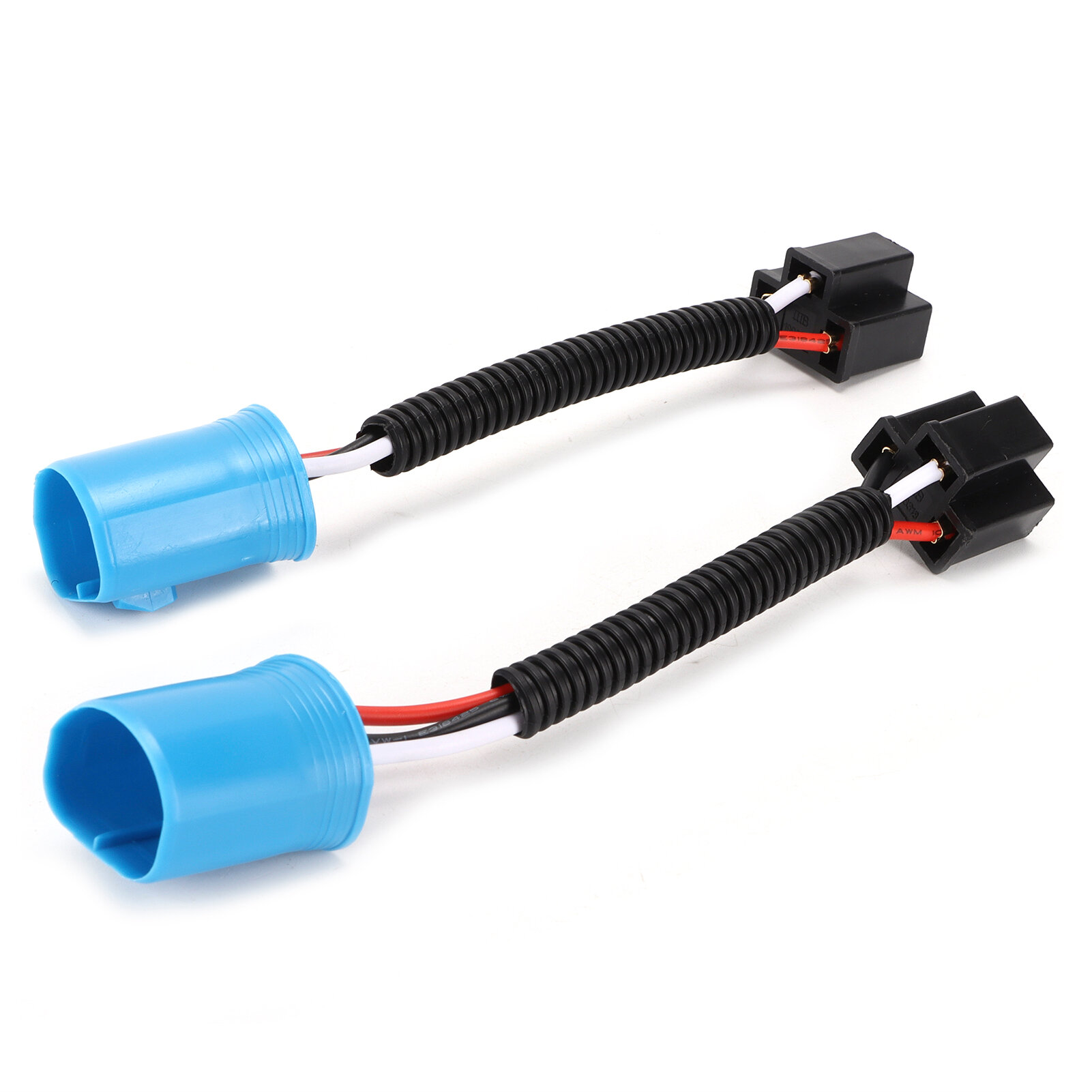 2 шт. переходника-адаптера для жгута проводов 9007 "папа" на H4 9003 "мама" для фар Hummer H2 12В-24В