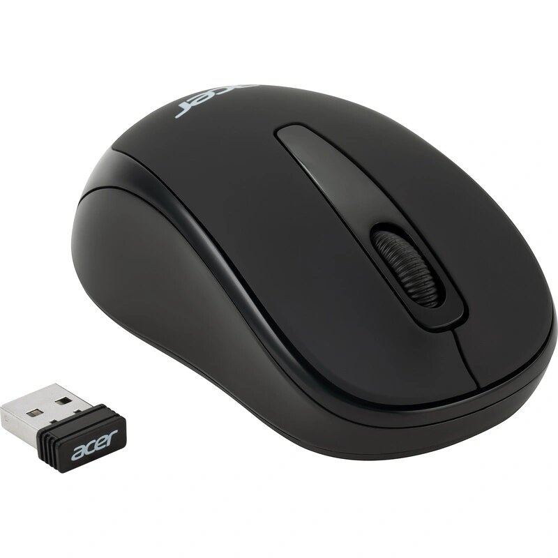 Мышь компьютерная Acer OMR133 черн. оптич. 1000dpi/2but беспровод. USB