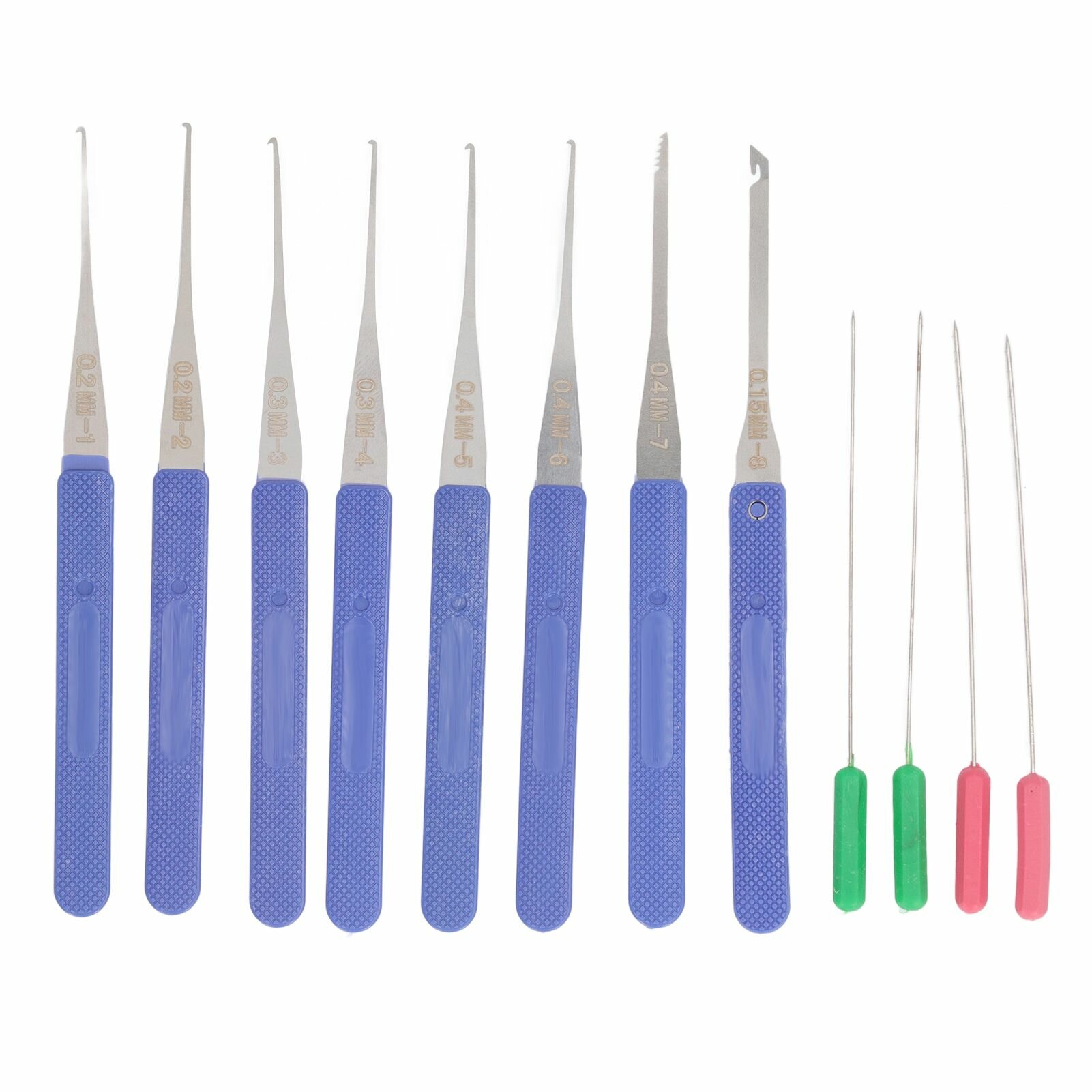 Комплект разъемных экстракторов из 12 частей, отводной экстрактор, диапазон 0,15 мм-0,4 мм