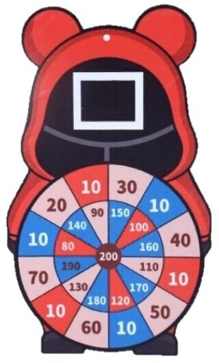 Детский Дартс с шариками на липучках "Игра в кальмара"