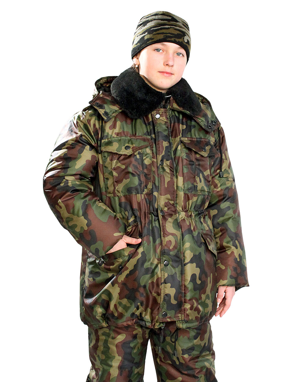 Куртка зимняя камуфляжная кадет форма