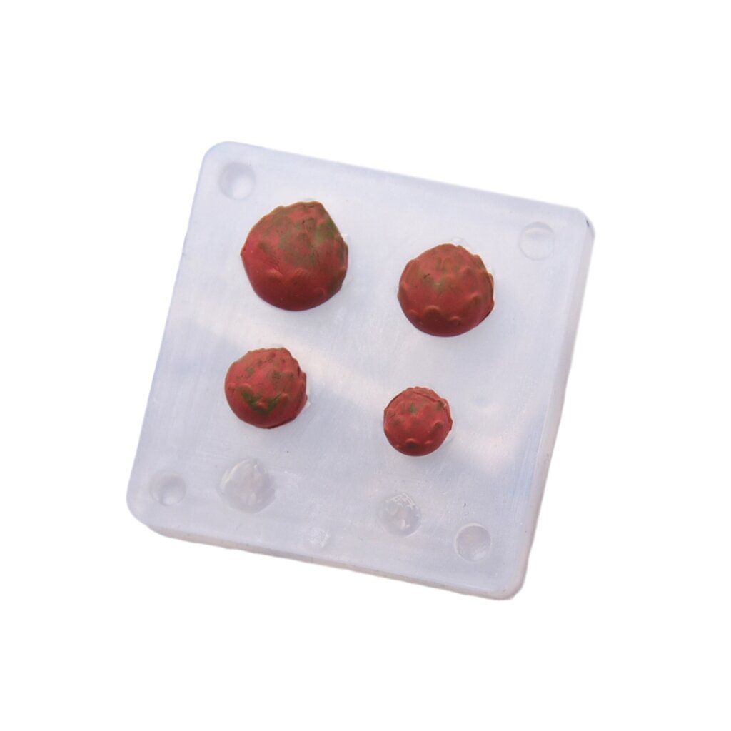 3D Мини-Форма В Форме Фруктов Пищевая Игра Миниатюрный Дракон Фрукт Силиконовая Форма DIY Фондант Шоколадная Форма Инструмент Для Украшения Торта