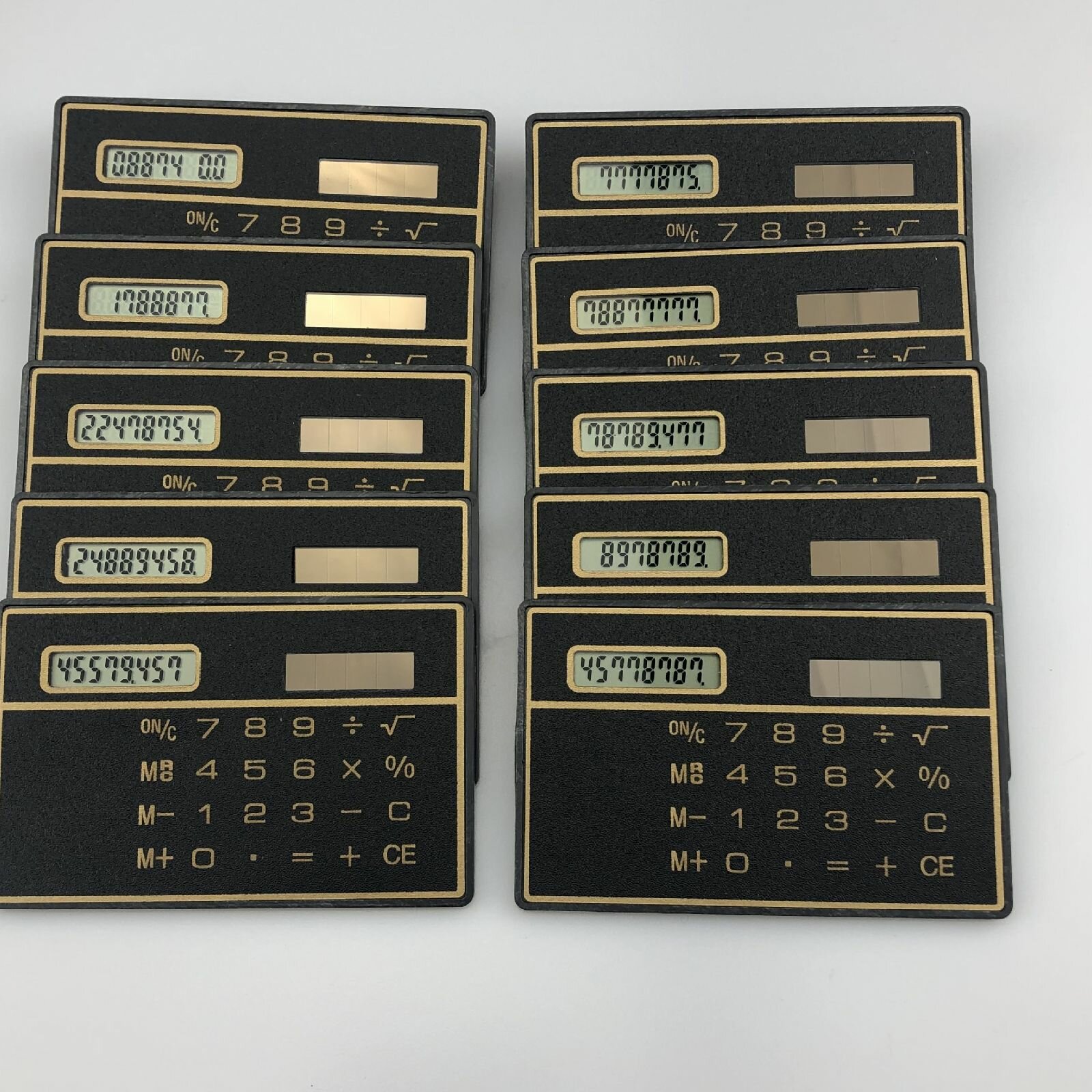 Тонкий карточный калькулятор на солнечной энергии для ежедневных расчетов идеальный подарок