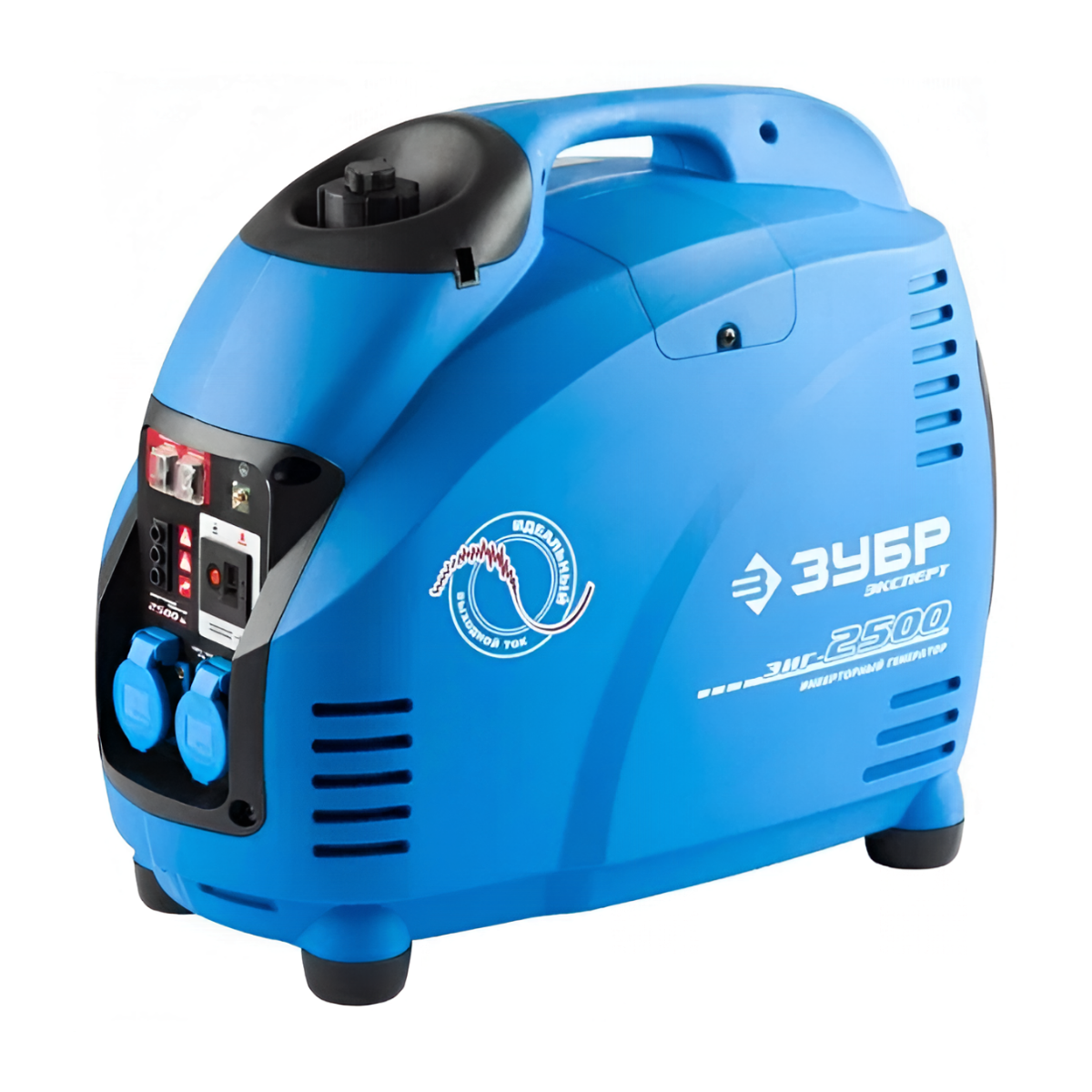 Генератор Зубр ЗИГ-2500, бензиновый, синий, 2500Вт, 5,2 л. с, бак 5,7л, 4-тактный, с воздушным охлаждением