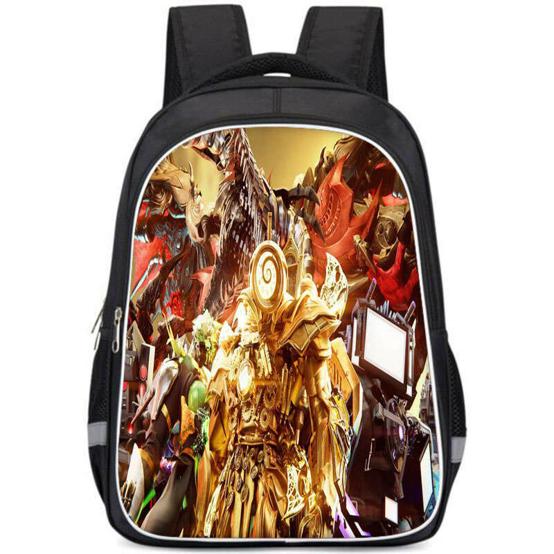Молодежный рюкзак в стиле аниме с большим объемом и двойным слоем для мальчиков из оксфордской ткани, размер 9-двойной большой.