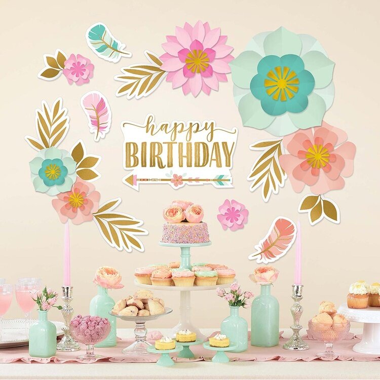 Декор-комплект КНР Boho Birthday, 8 предметов, универсальный