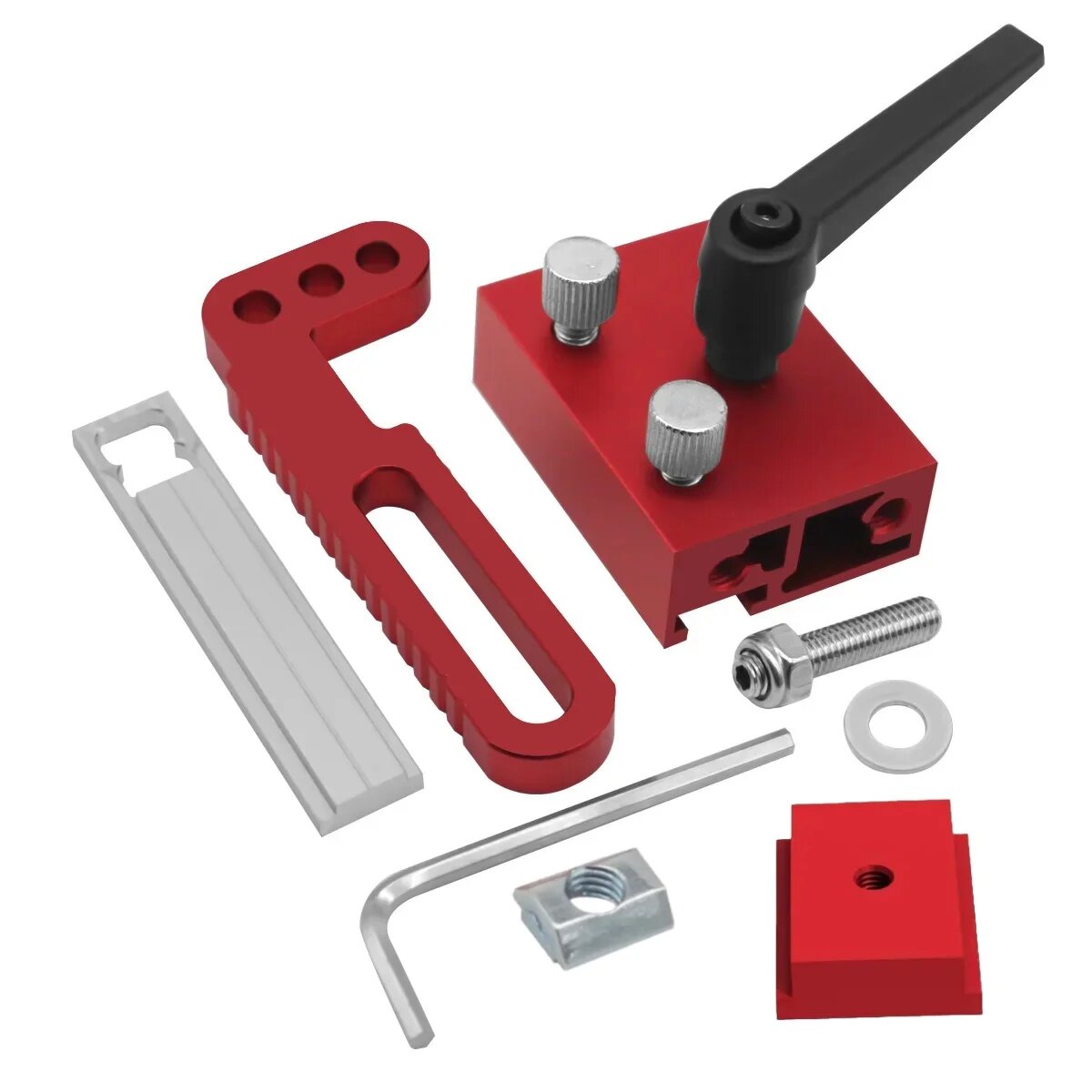 Регулируемый Угловой Фиксатор Из Алюминиевого Сплава Для Деревообработки, Тип T-Track, Угол 75 Градусов