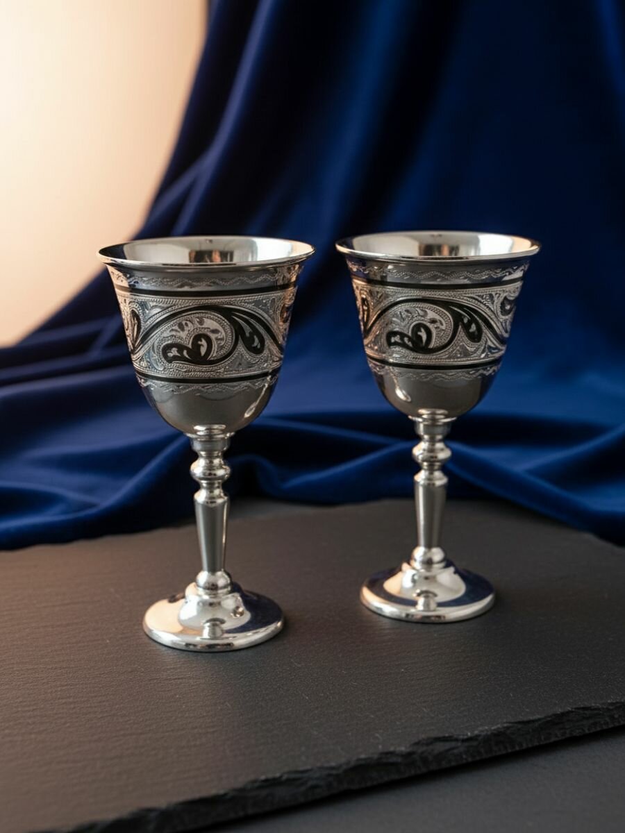 Набор рюмок из серебра 875 пробы. РА2012/2