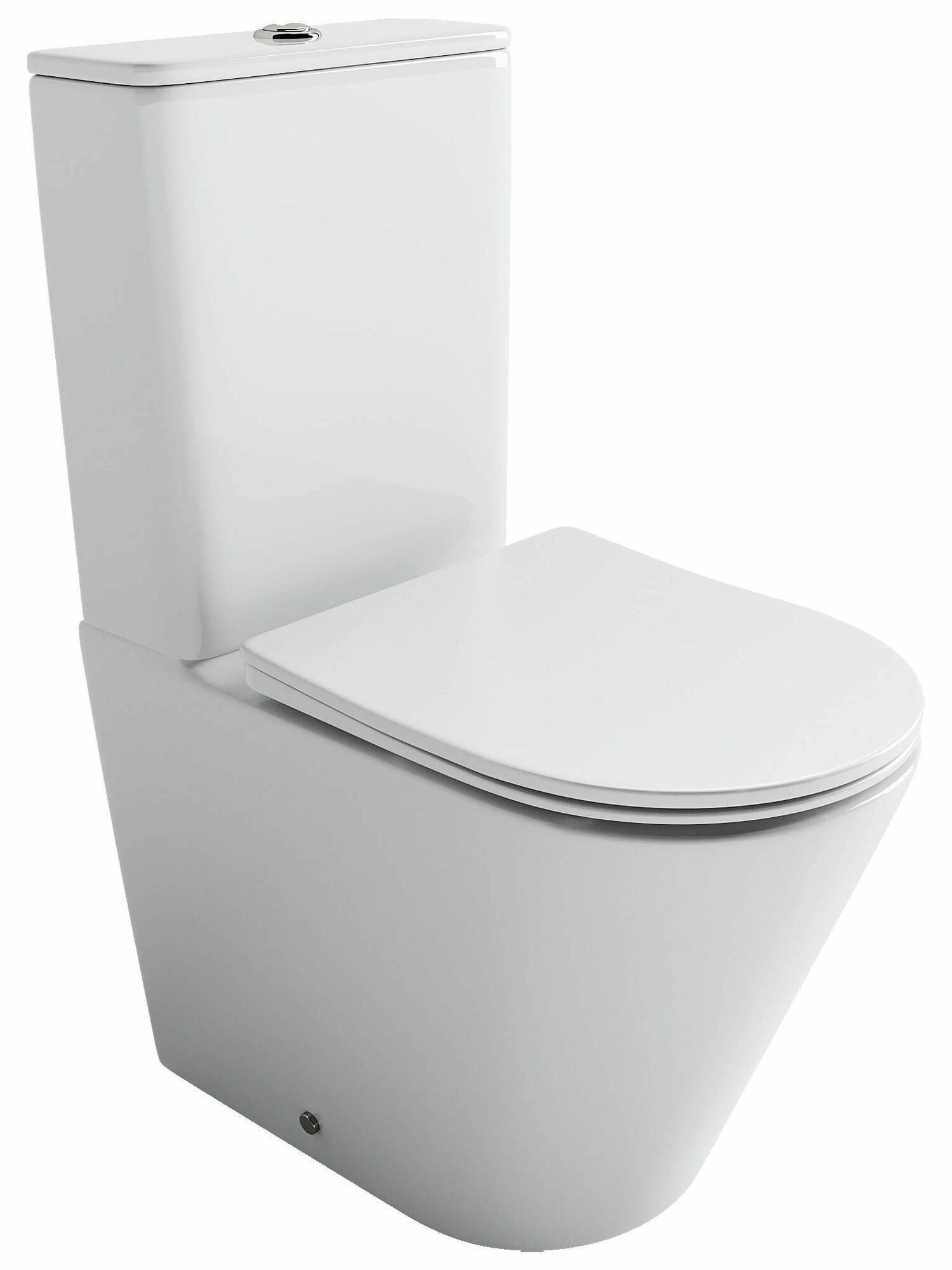 Унитаз-компакт Ceramicanova Highlight Торнадо с бачком, сиденье микролифт, белый, CN1802T