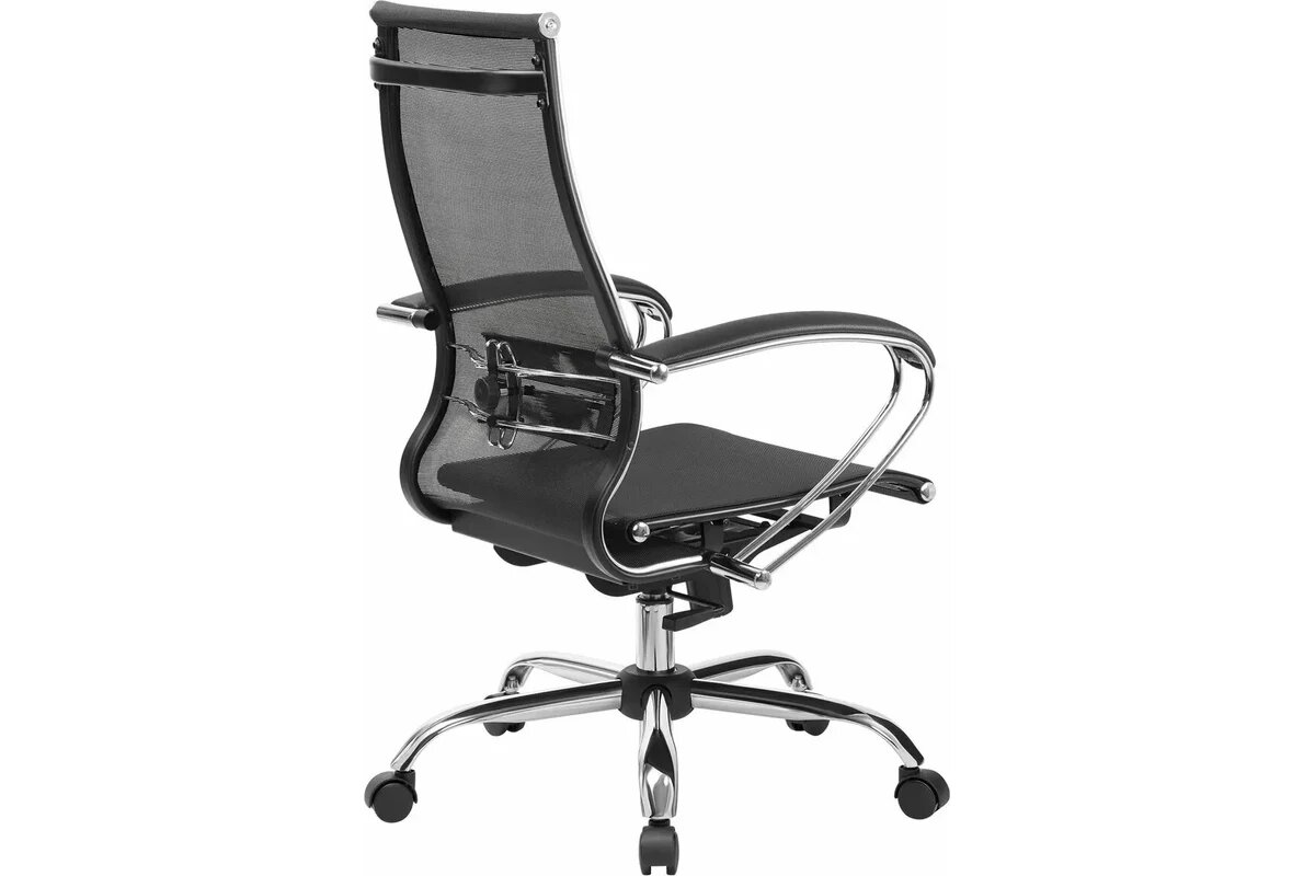 Кресло офисное Метта К-9, нагрузка до 120 кг, газлифт, сетка, черный