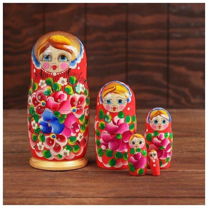 Матрёшка 5 в 1, расписная, микс
