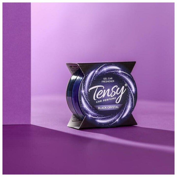 TENSY TZ-107 (TZ107_TY) ароматизатор на панель гелевый черный лед\