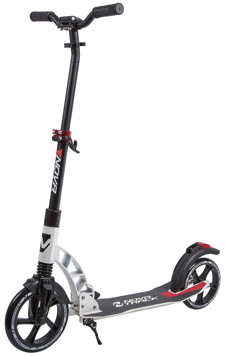 Самокат Novatrack Deft (230. DEFT. BK20), цвет Черный-Белый