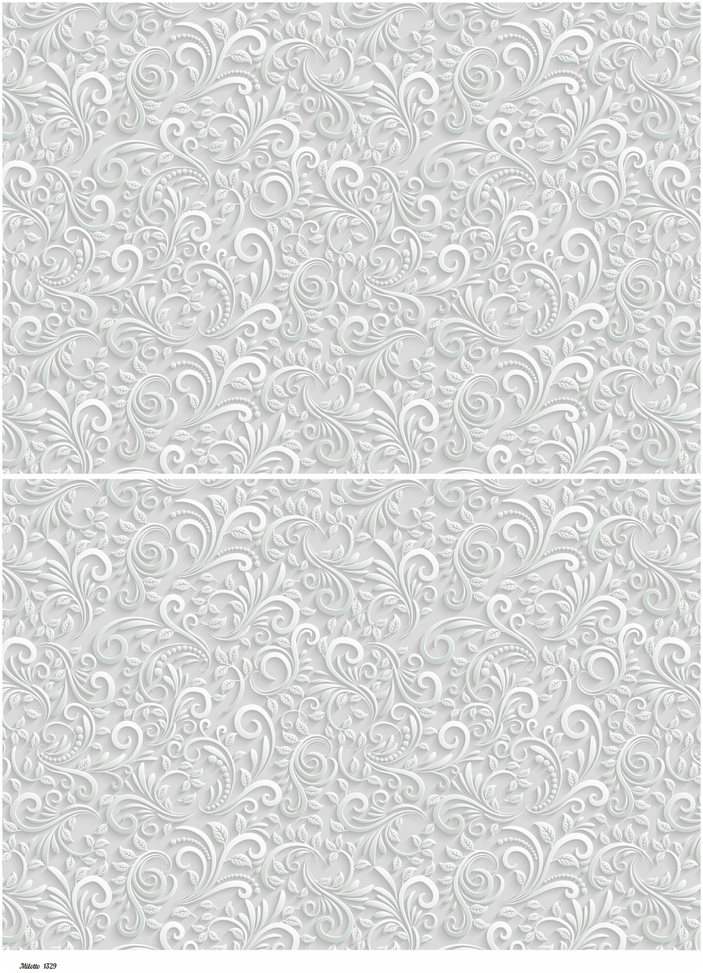 Рисовая бумага для декупажа А4 ультратонкая салфетка 1329 серый фон с узорами винтаж крафт Milotto