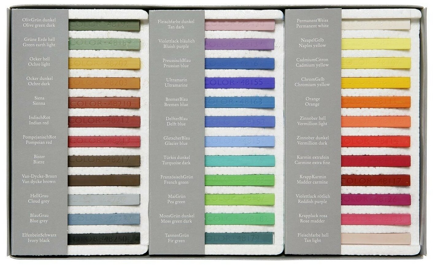 Сухая пастель CretacoloR Набор необоженной сухой пастели PASTEL CARRE, 36 цветов