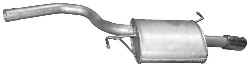 Глушитель задняя часть Polmostrow арт. 01114