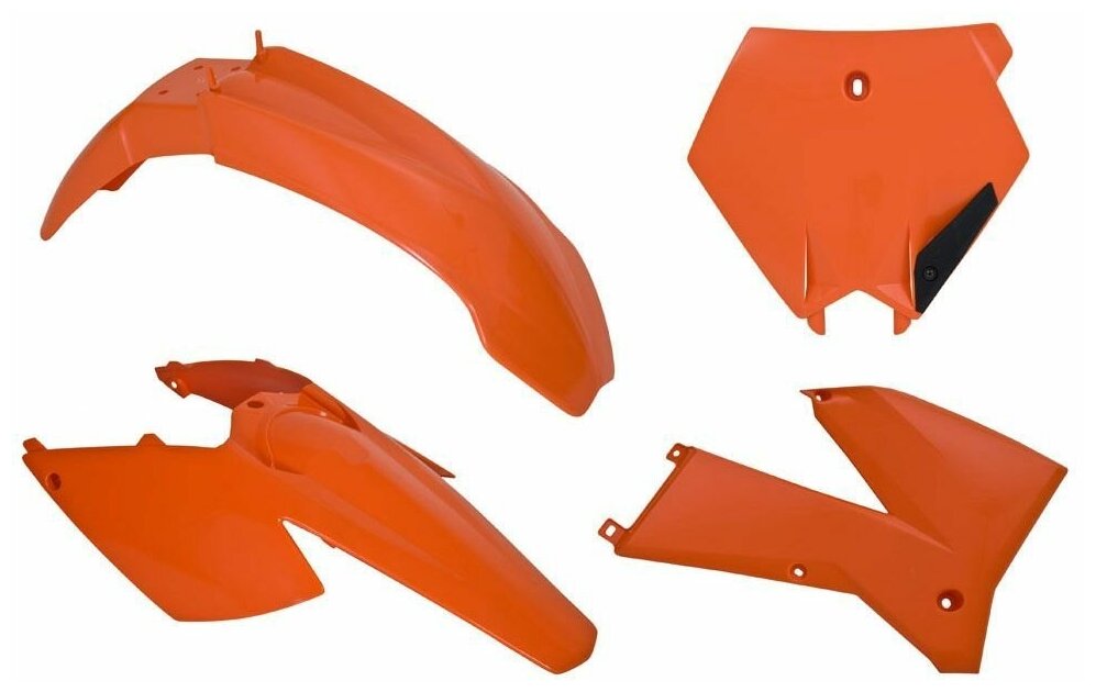 Комплект пластика KTM SX/SXF125-525 05-06, EXC125-525 05-07, оранжевый