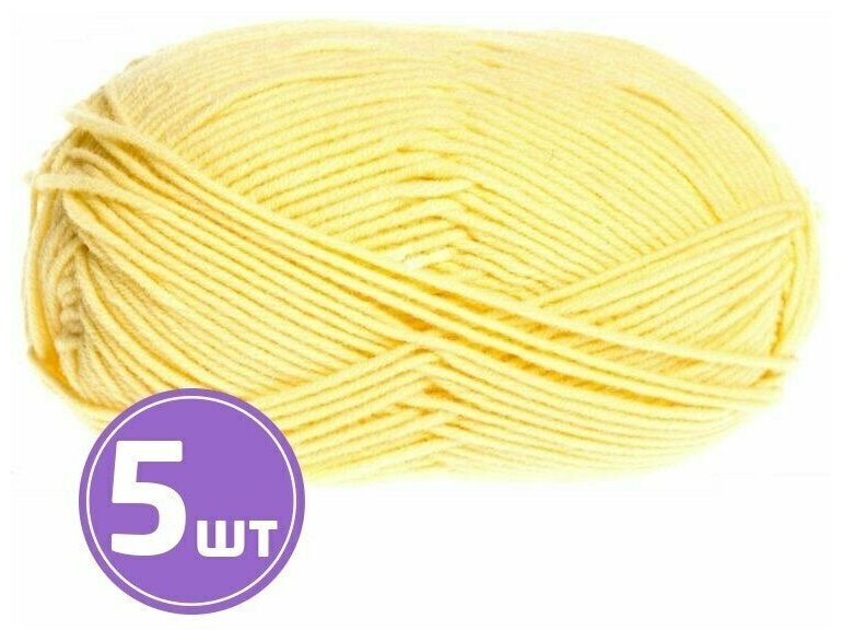 Пряжа Семеновская A-elita quatro (772), шампанское 5 шт. по 100 г