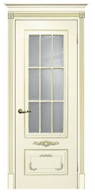 Smalta-09 до Ral1013 Слоновая кость, патина золото, пескоструй /ИД/ Текона