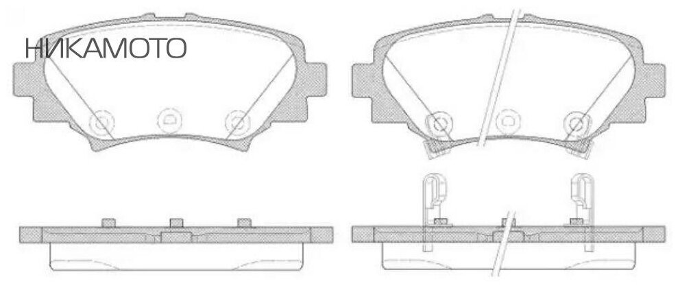 Колодки дисковые задние Remsa арт. 157002