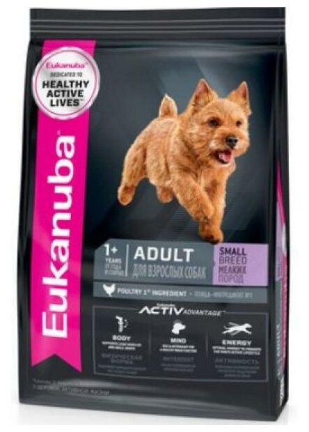 Eukanuba Для взрослых собак малых пород с птицей (Adult Small breed) 15кг