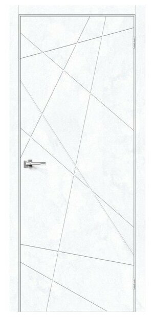 Межкомнатная дверь эко шпон graffiti Граффити-5 Snow Art mr.wood