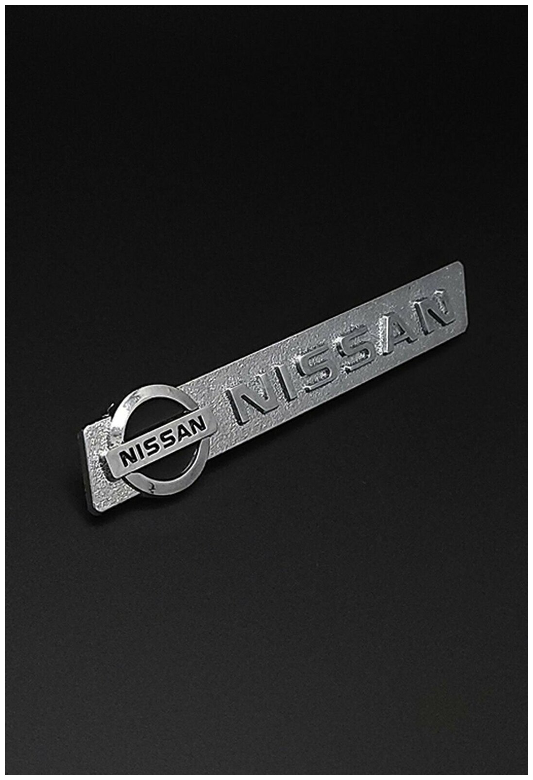 Автолейбл (логотип) NISSAN металлический для автоковриков 4 шт.