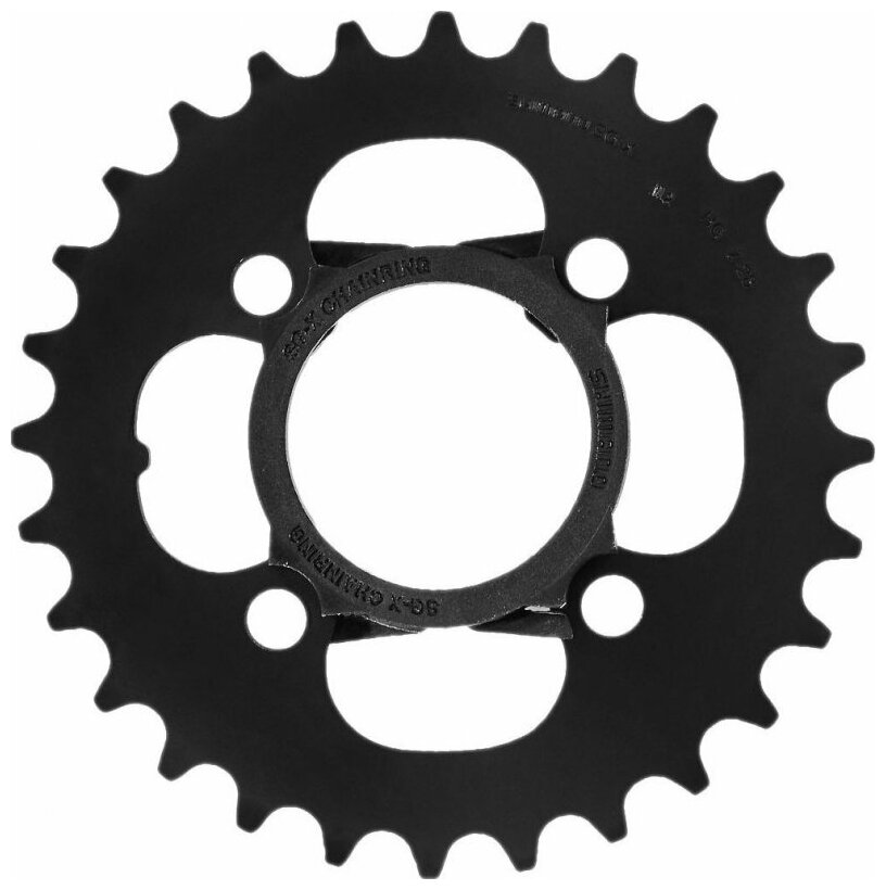 Система/звезда Y1KN98020 передний ACERA для FC-M361 28 зуба черная SHIMANO
