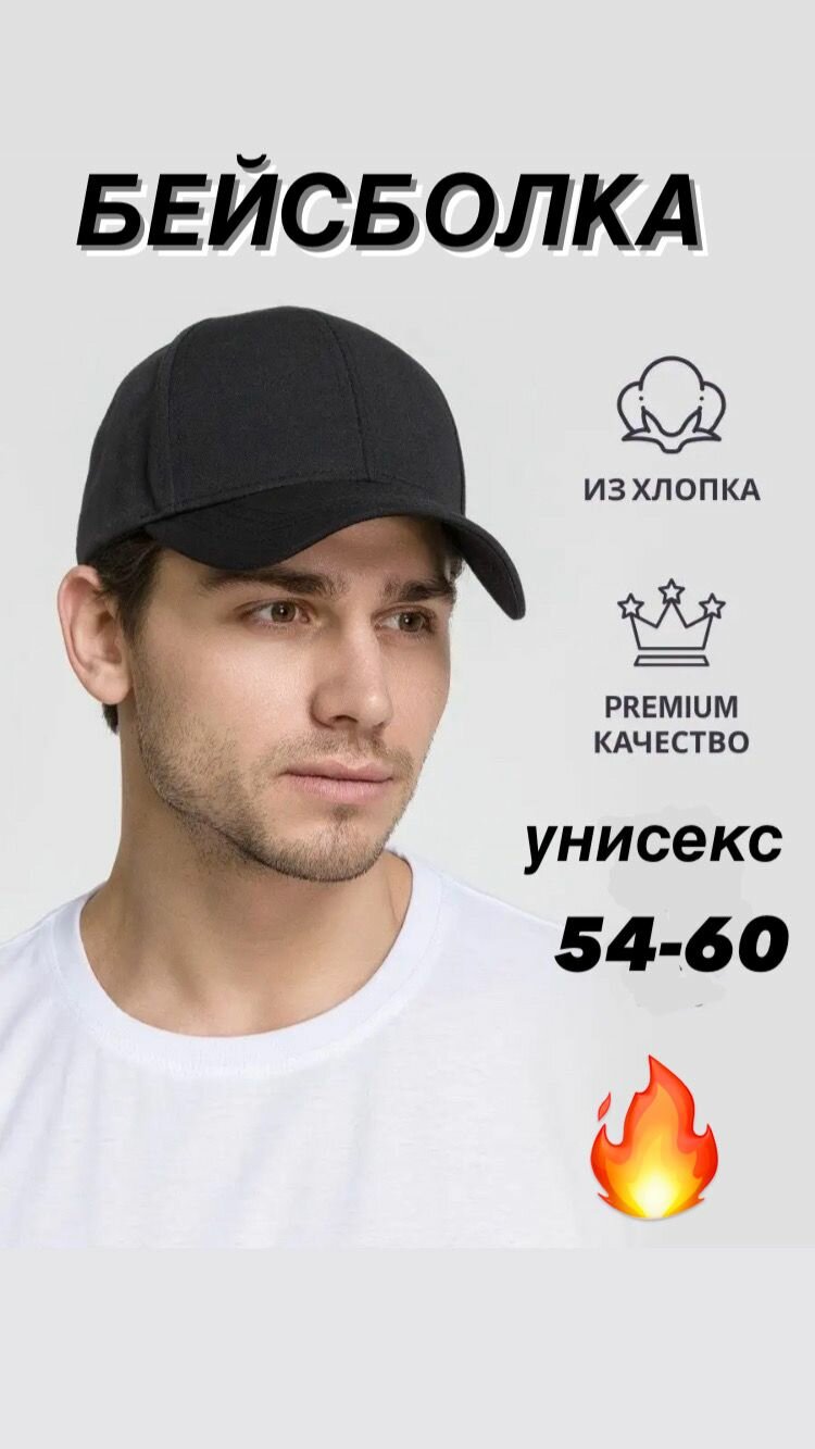 Бейсболка Базовая коллекция для мужчин и женщин